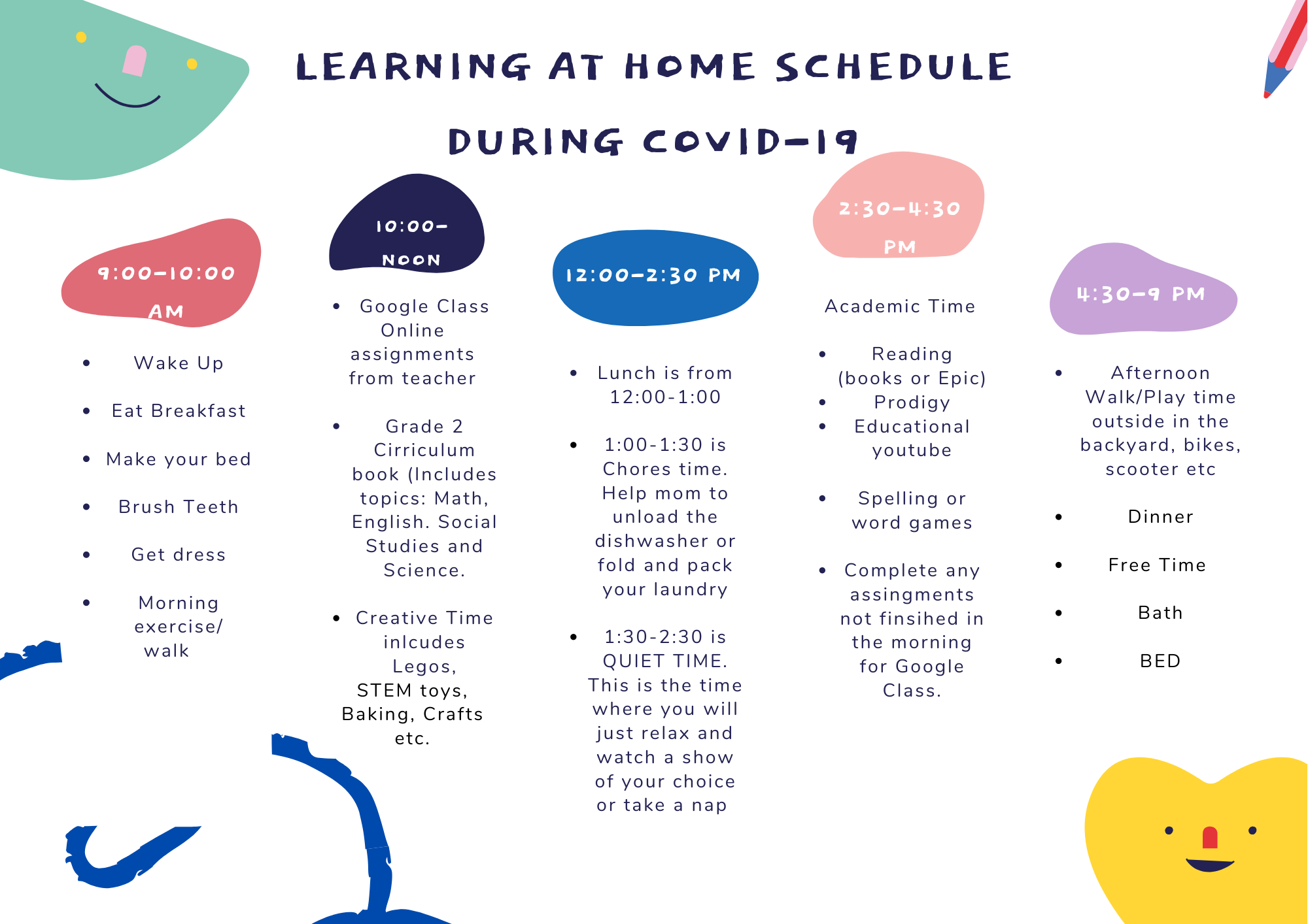THE BEST SCHEDULE YOUR KIDS WILL LOVE FOR HOMESCHOOLING DURING COVID-19 ...